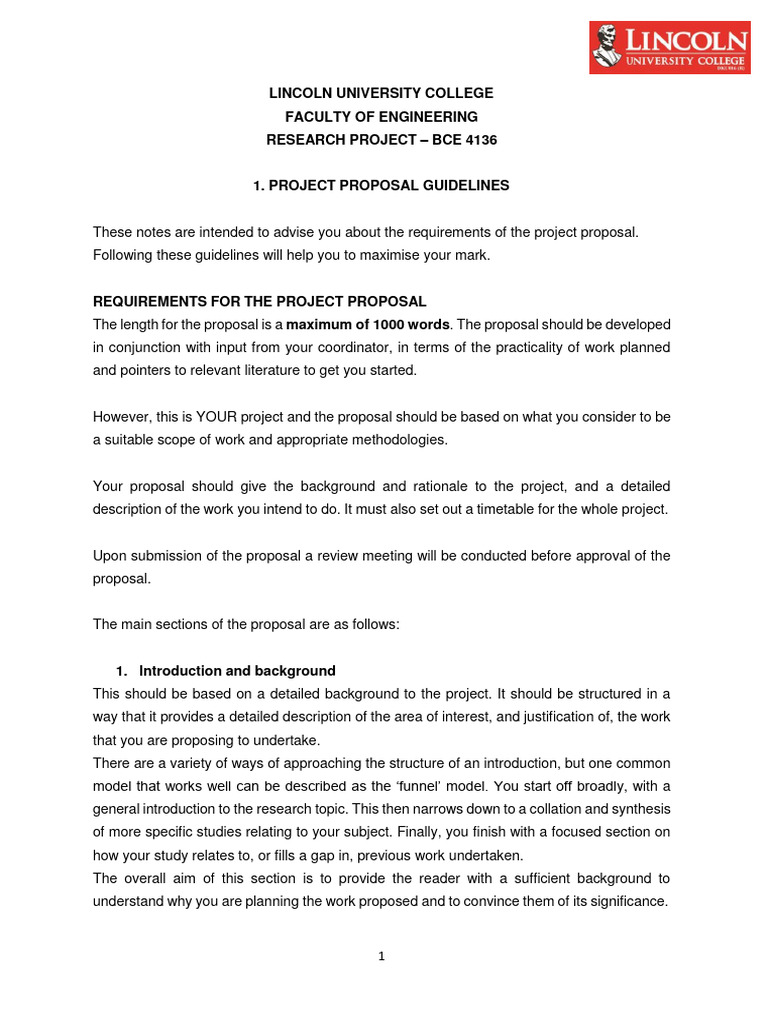 Research Project Guidelines | PDF | Methodology | Information