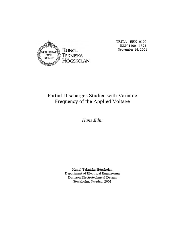 Hans Edin Thesis | PDF | Capacitor | Dielectric