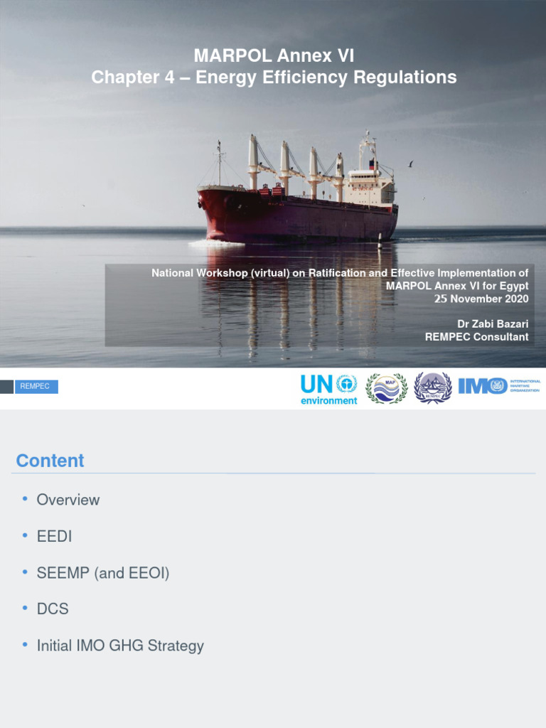 ZB L03 MARPOL Annex VI - Chapter 4 (Final) | PDF | N Ox | Ships