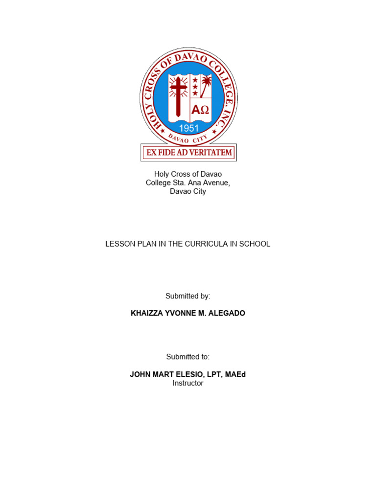 Final Lesson Plan (1) | PDF Final Lesson Plan (1) | PDF