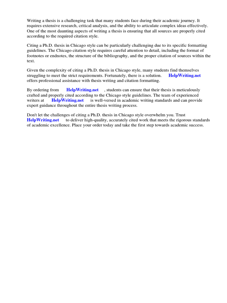 Citing Phd Thesis Chicago Pdf Citation Apa Style