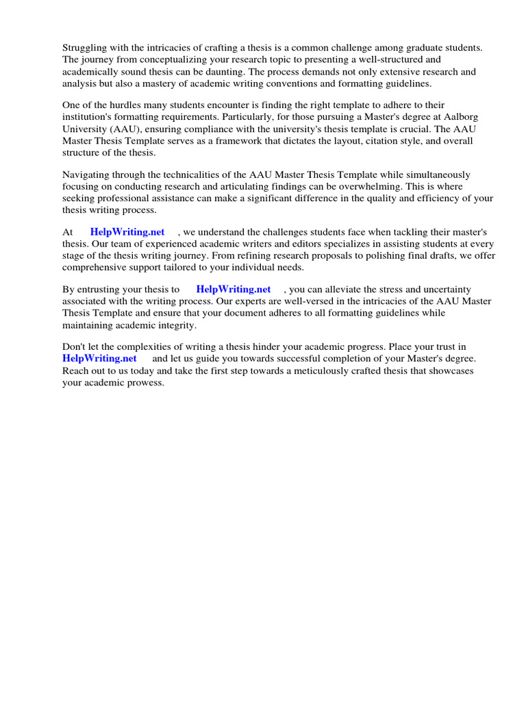 Aau Master Thesis Template | PDF Aau Master Thesis Template | PDF