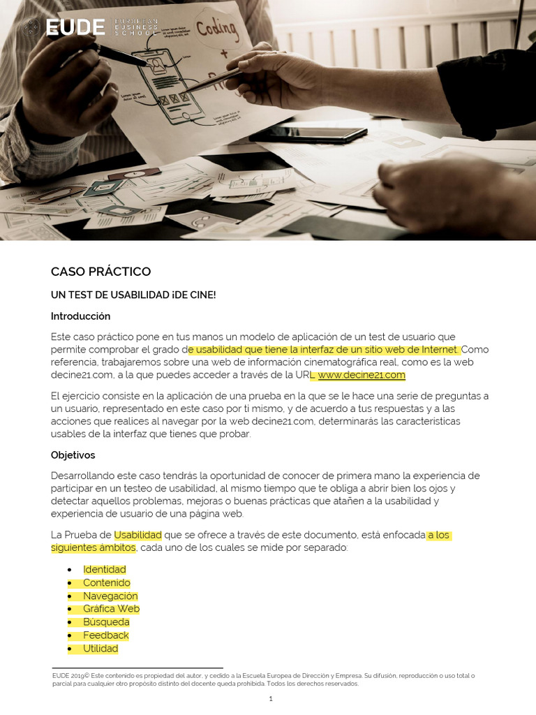 Usa Exp Usu Caso1 | PDF | Usabilidad | Red mundial