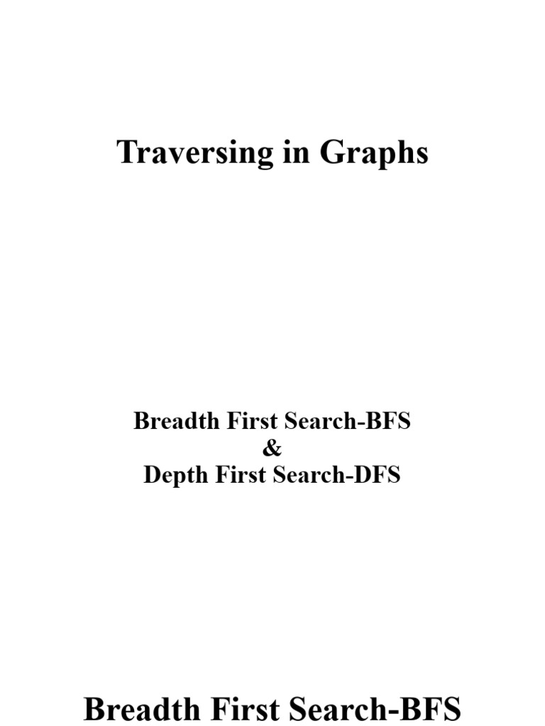 Breadth First Search-BFS | PDF | Vertex (Graph Theory) | Computer Programming