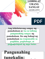 Ang Tatlong Pangunahing Sangay NG Pamahalaan NG Pilipinas | PDF
