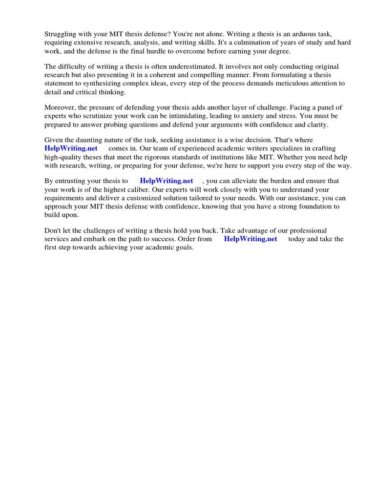 Mit Thesis Defense | PDF | Thesis | Microsoft Power Point