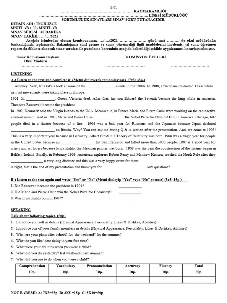 Sınıf Sorumluluk Uygulama | PDF