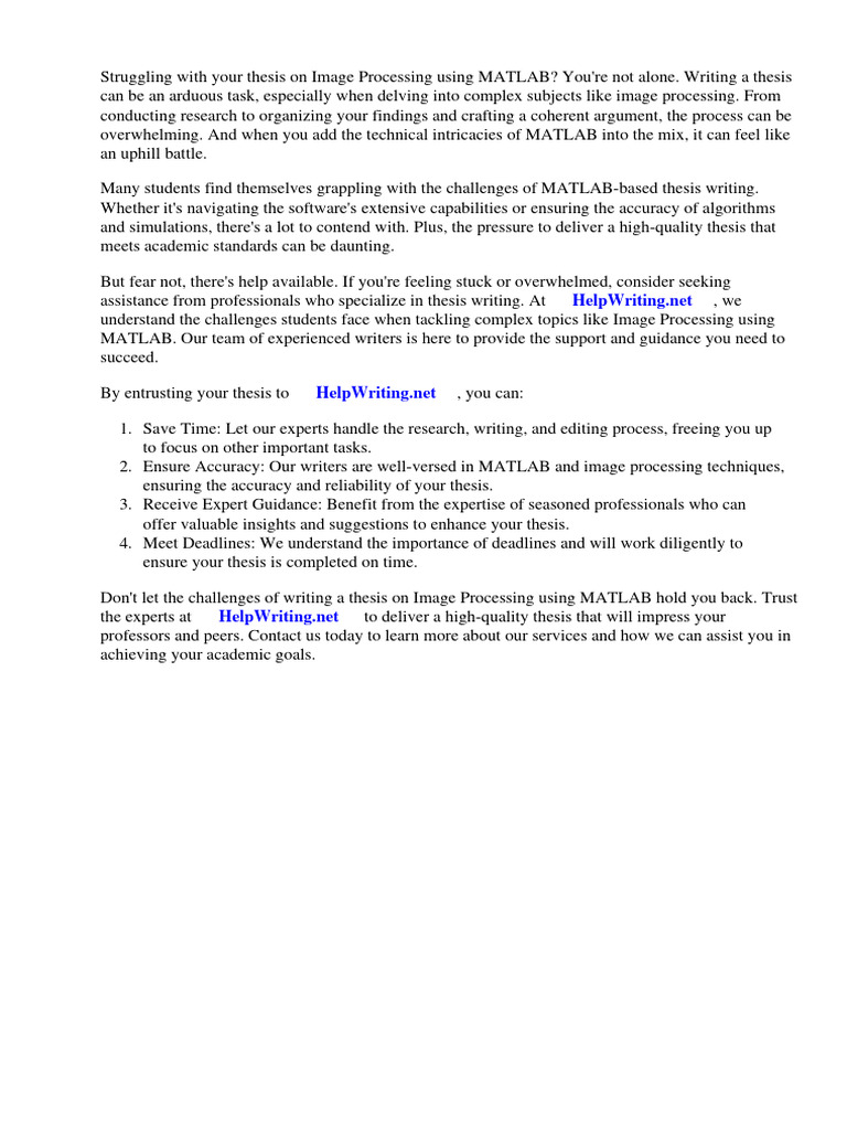 Thesis Image Processing Using Matlab PDF | PDF