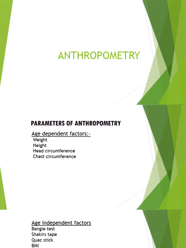 Weech Formula and Anthropometric Assessment | PDF | Body Mass Index ...