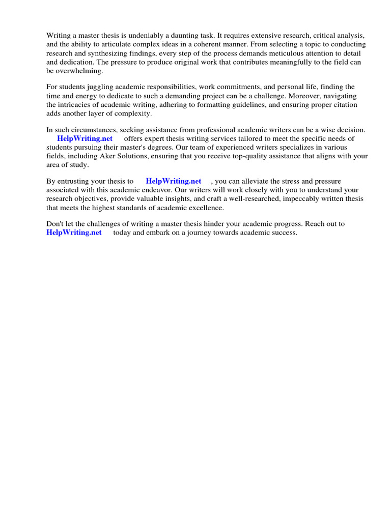 Aker Solution Master Thesis | PDF | Carbon Capture And Storage