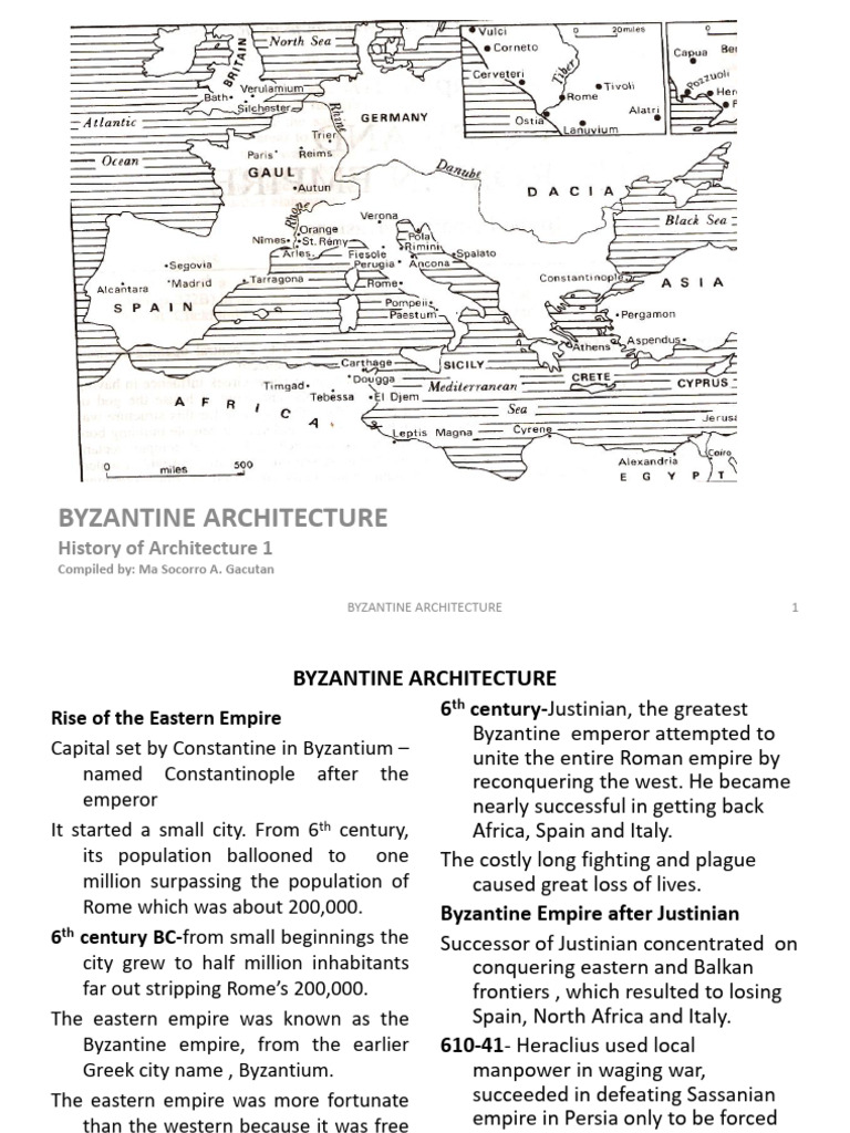 EARLY CHRISTIAN AND BYZANTINE ARCHITECTURE | PDF | Byzantine Empire | Dome