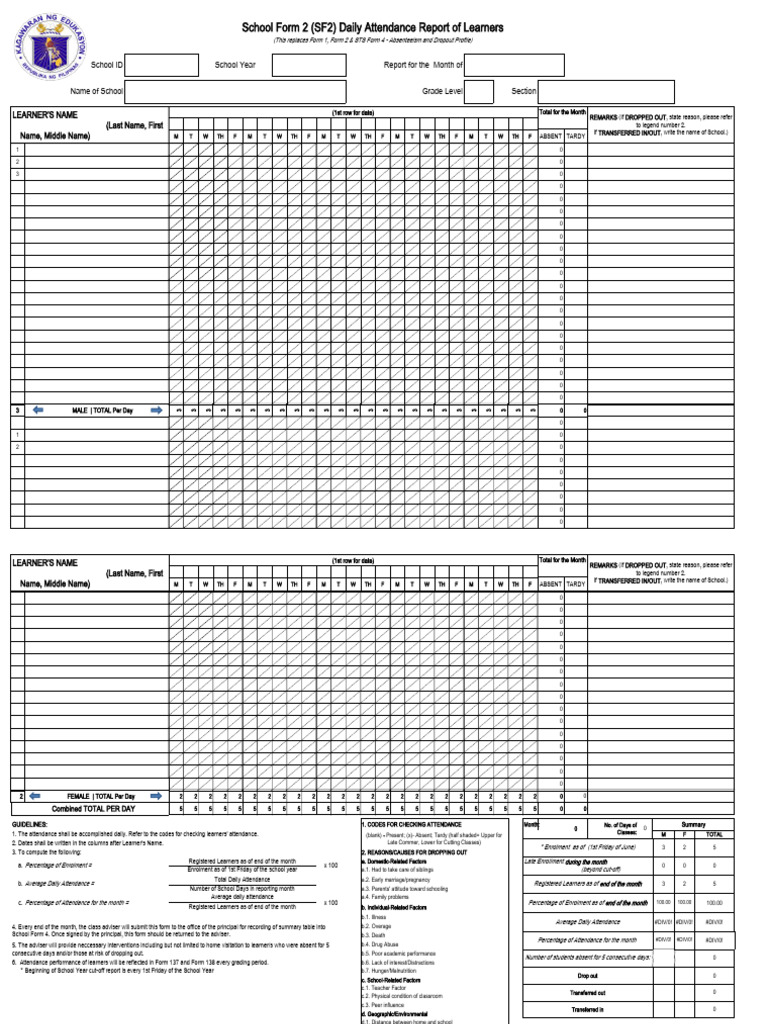 SF2 - With Complete Formula | PDF