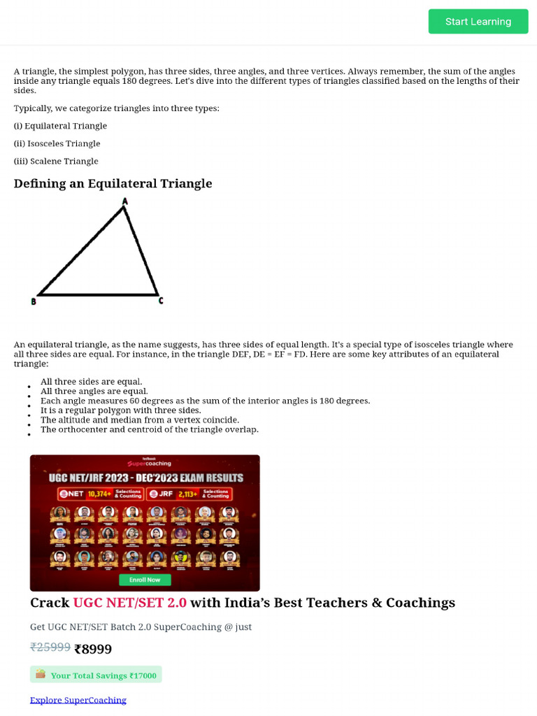 Understanding Types of Triangles_ Equilateral, Isosceles, And Scalene ...