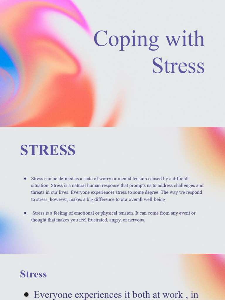 Coping Stress1 | PDF