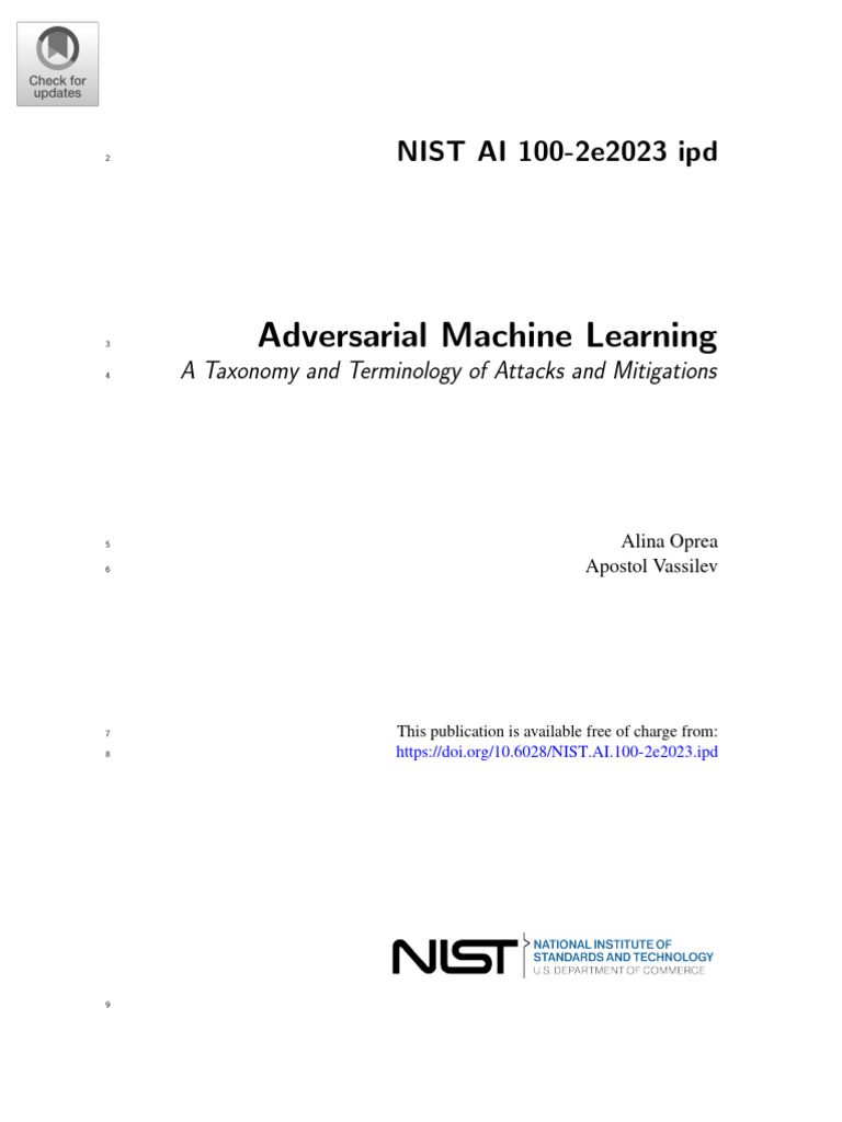 Adversarial Machine Learning | PDF