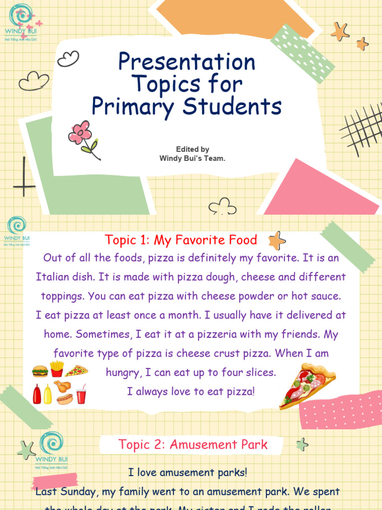 Presentation Topics For Primary Students p2 | PDF