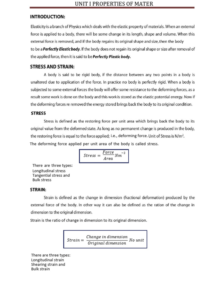 Engineering Physics Unit I | PDF