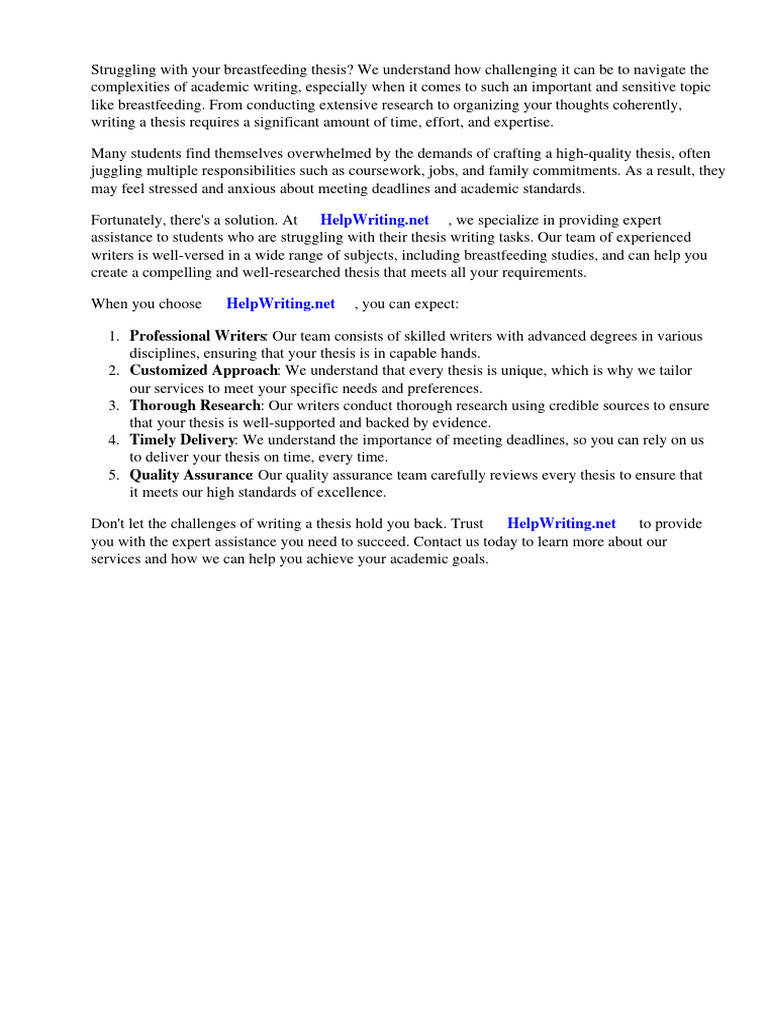 Breastfeeding Thesis Pdf Pdf Breastfeeding Breast Milk