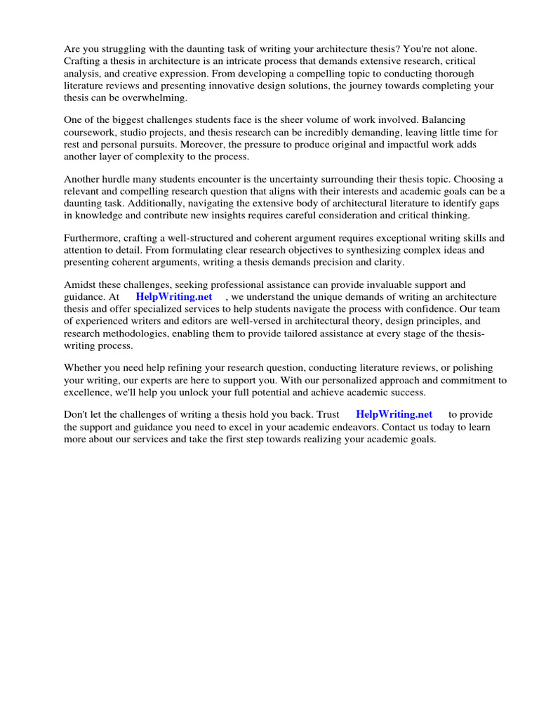 Architecture Thesis Forum | PDF