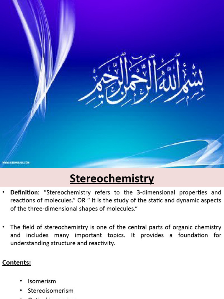 Stereochemistry 2 | PDF