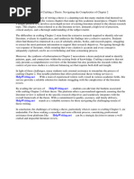 Thesis Chapter 2 Format Sample | PDF | Thesis | Data