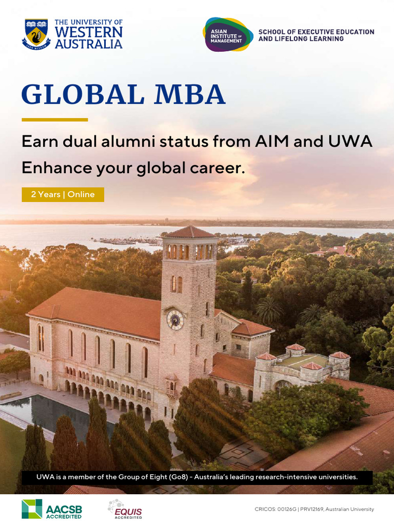 UWA Global MBA Program Overview | PDF | Gce Advanced Level (United ...