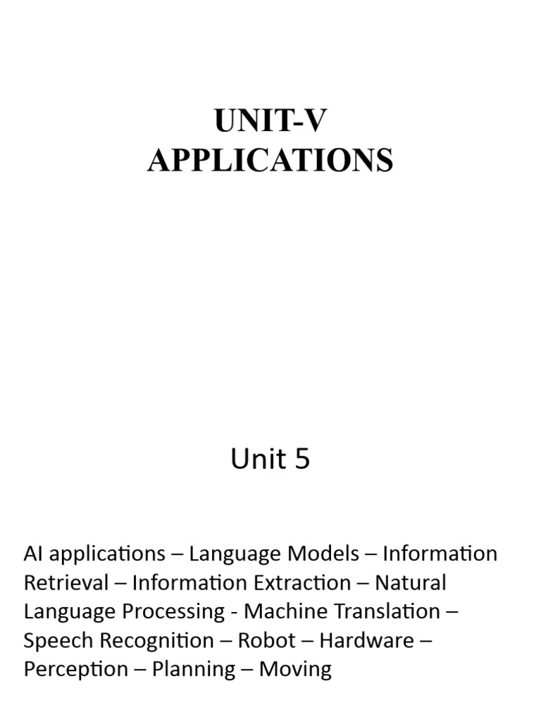 Unit-V PPT Ai (1) 2 | PDF