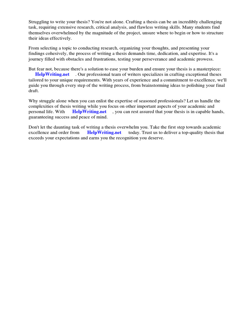 Letters Thesis Recommendation Sample | PDF