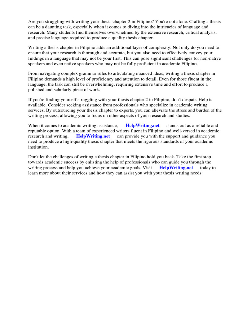 Thesis Chapter 2 Filipino | PDF | Tagalog Language | Thesis