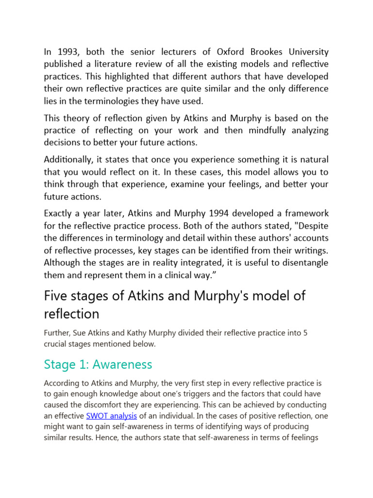 Atkins and Murphy | PDF