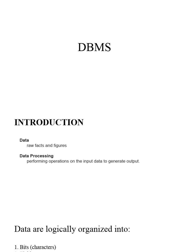 Dbms Pdf Relational Database Databases