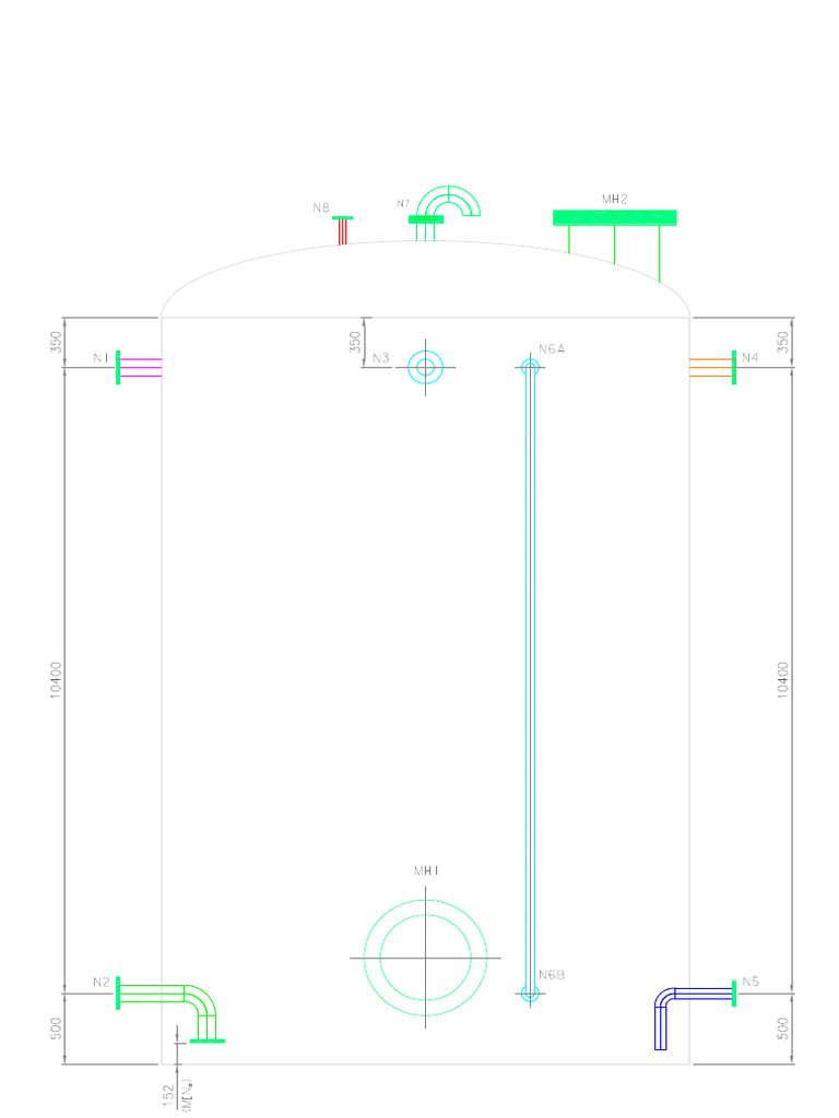 Tank Schematic & Plan Layout_Sample | PDF