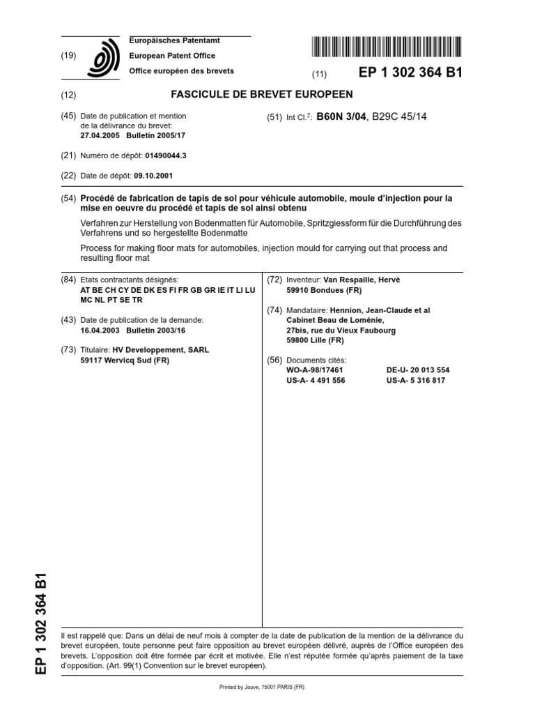 Process de Fabrication Des Tapis de Sol | PDF