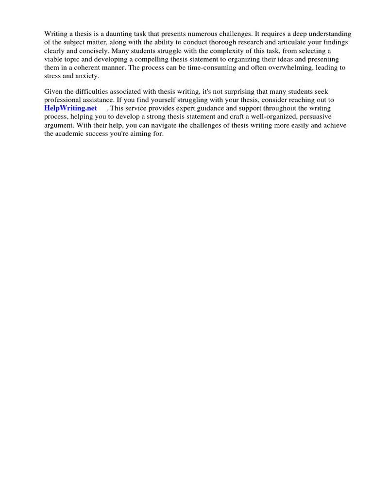 Write An Introductory Paragraph That Includes A Thesis Statement | PDF ...