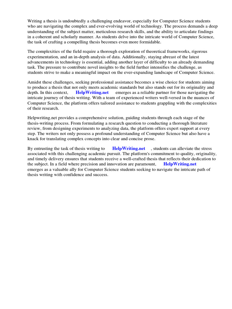 Sample Thesis of Computer Science Students | PDF | Thesis | Computer ... Sample Thesis of Computer Science Students | PDF | Thesis | Computer ...