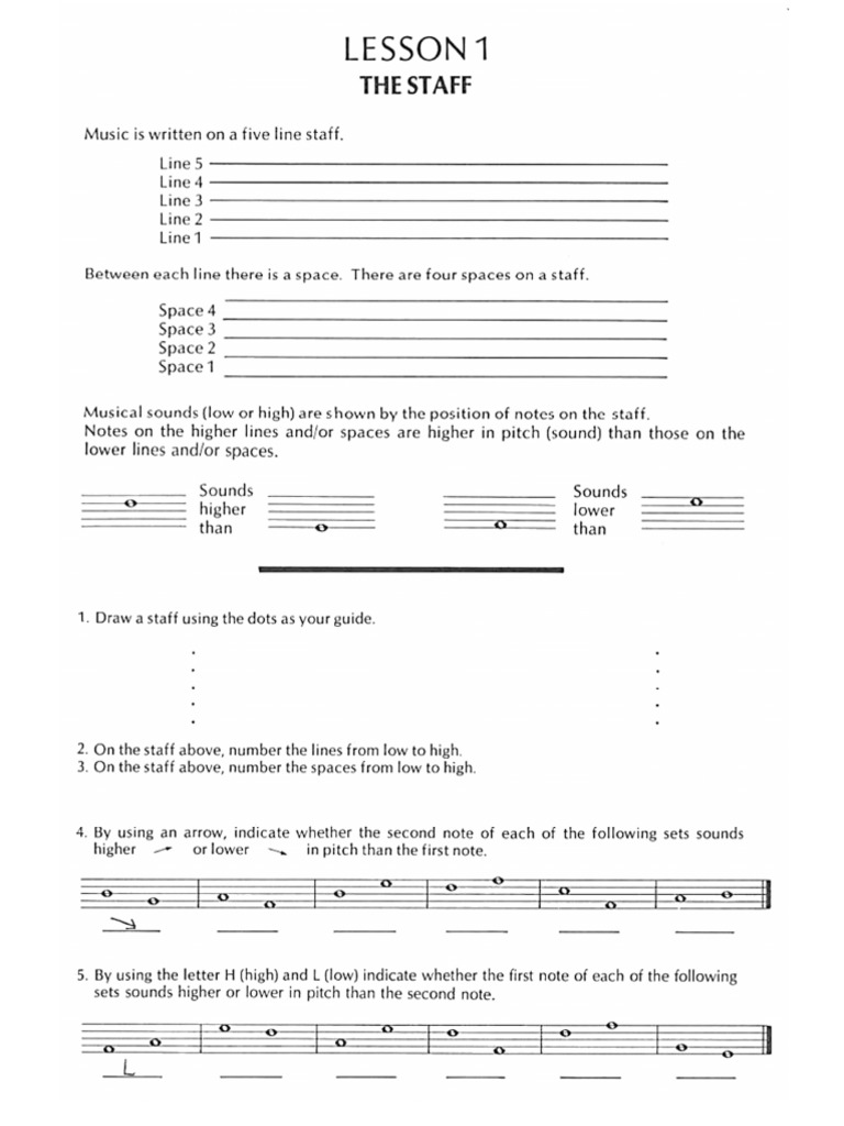 Music Theory Lesson 1 To 24 | PDF