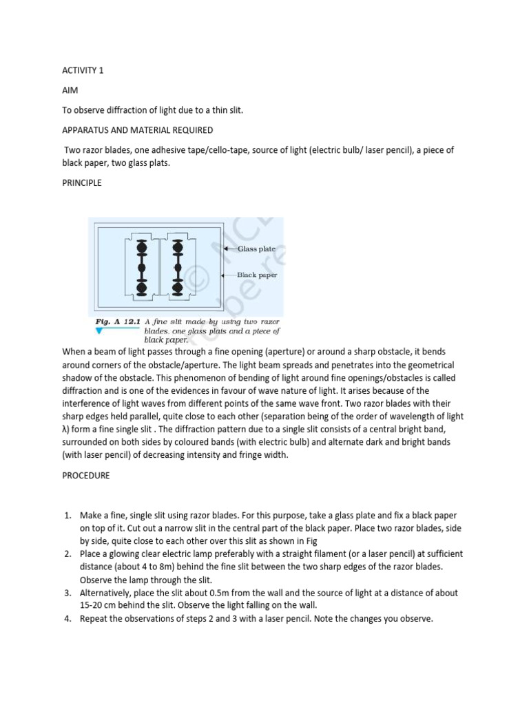 Class 12 Term 2 Physics Activity Pdf 