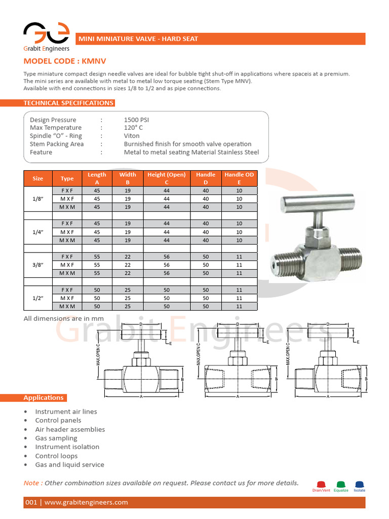 Mini Miniature Valve | PDF | Valve | Pipe (Fluid Conveyance)