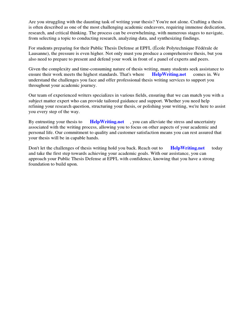 Public Thesis Defense Epfl | PDF | Water | Mathematical Optimization