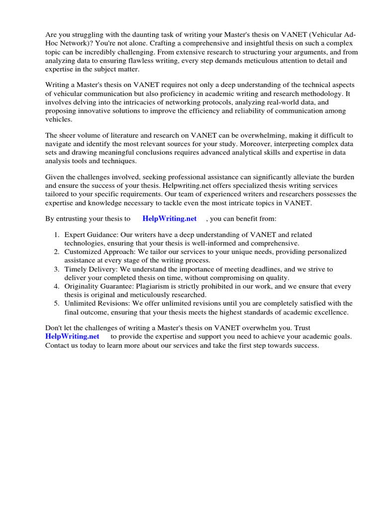Master Thesis Vanet | PDF | Wireless Ad Hoc Network | Routing