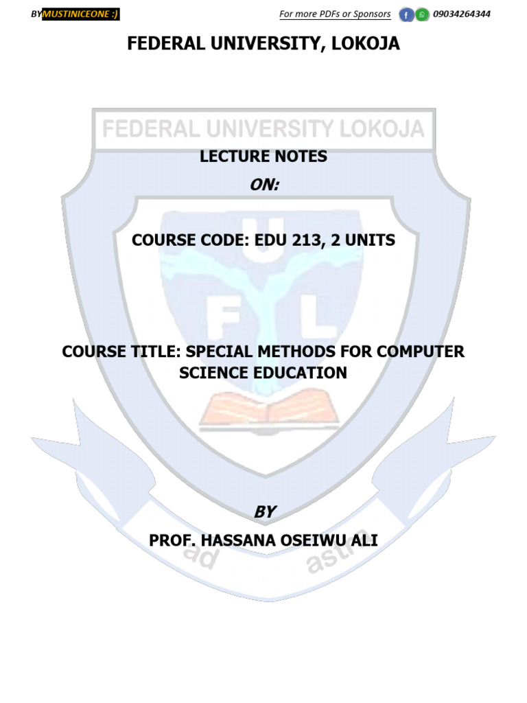 Computer Science Teaching Methods | PDF | Career & Growth | Science & Mathematics