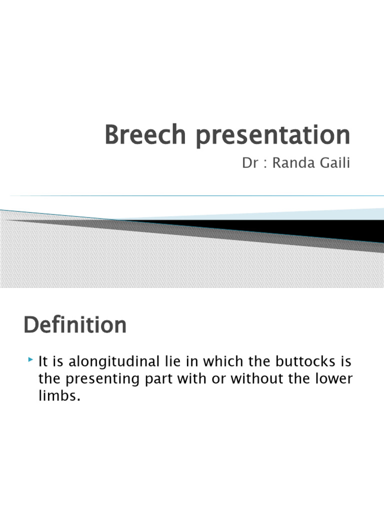 Breech Presentation Overview | PDF