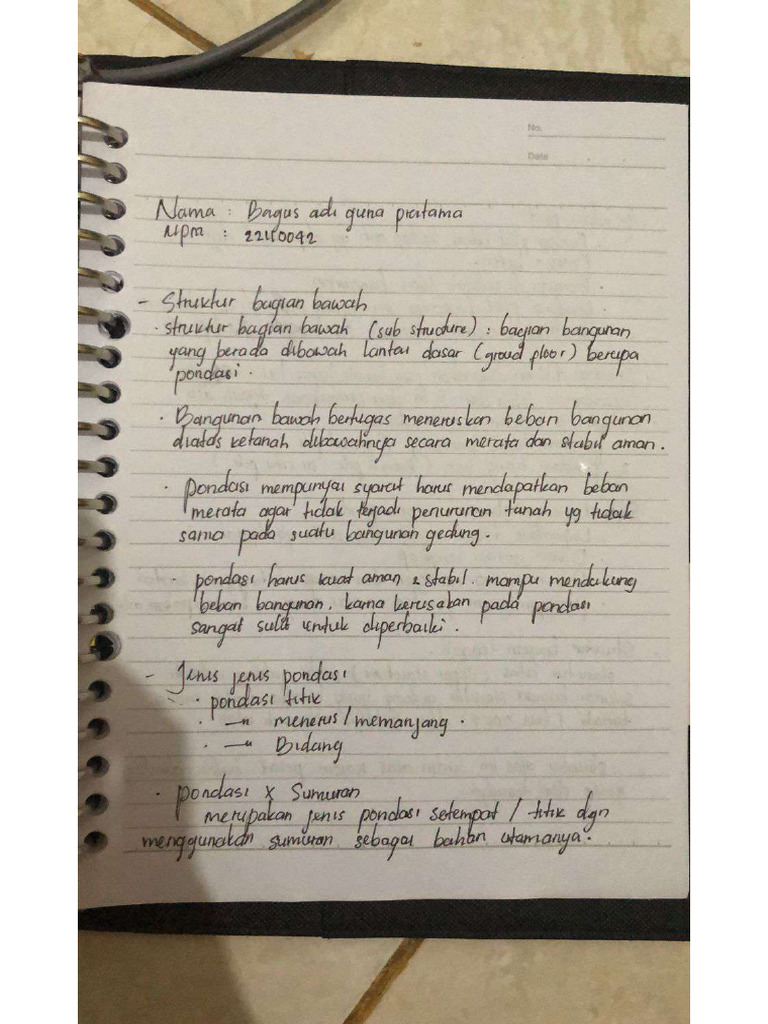 Resume Bagus Adi Guna Pratama 22110042 | PDF