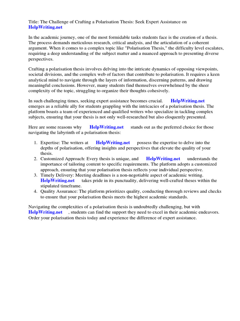 Polarisation Thesis Download Free Pdf Spin Physics Diffraction