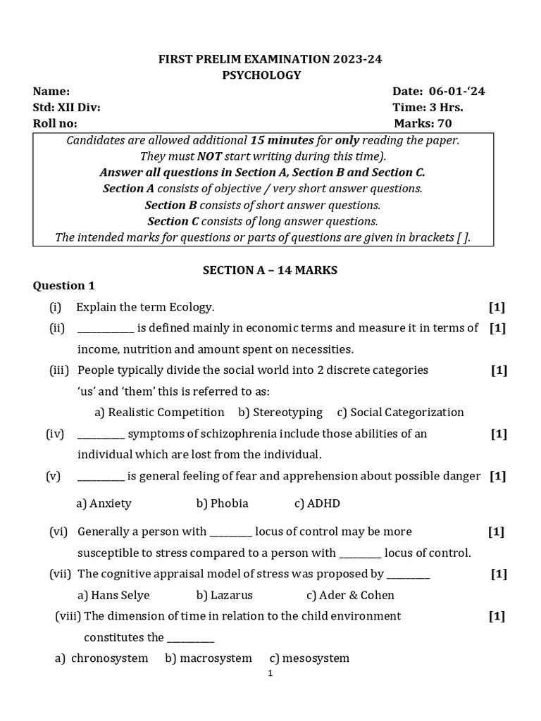 GR 12 First PreBoard Q Paper Dec 23 | PDF