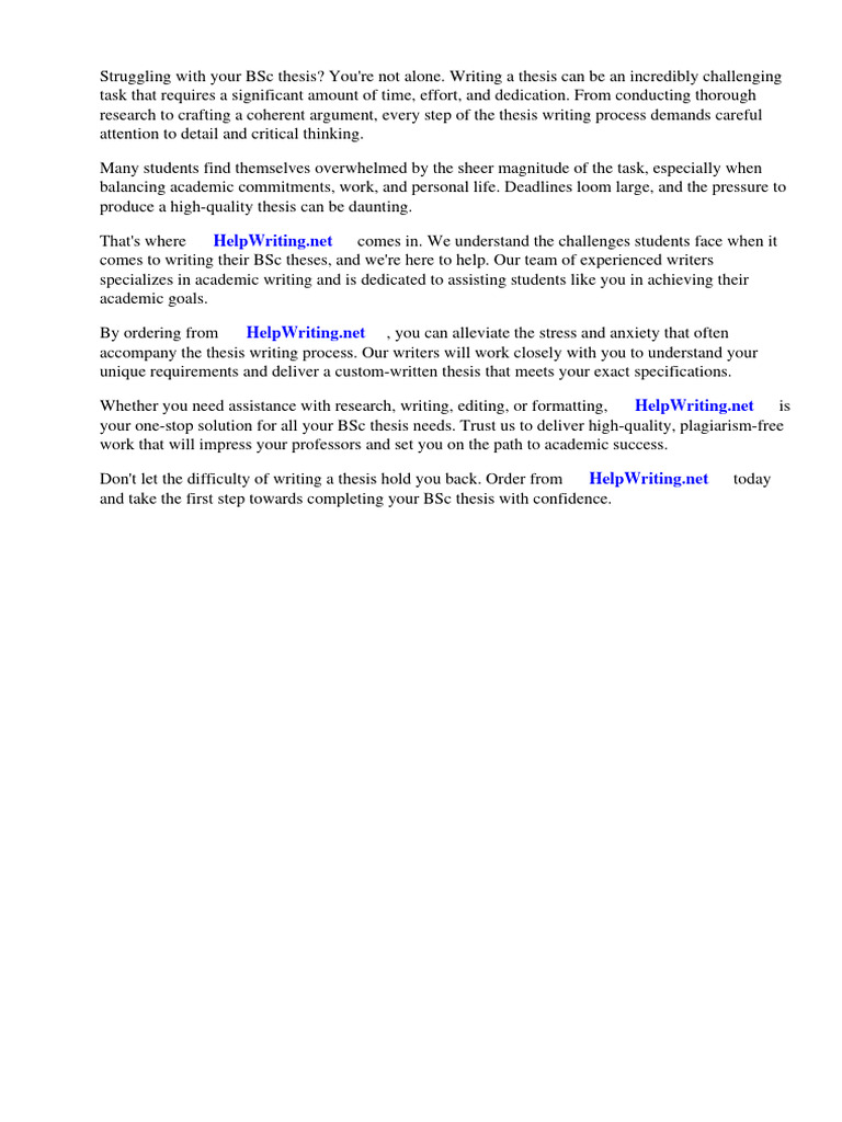 Wur BSC Thesis Contract | PDF