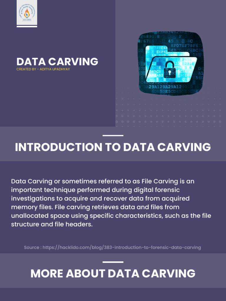 Data Carving Presentation by Aditya Upadhyay - 20231009 - 122725 - 0000 | PDF | Computer File ...