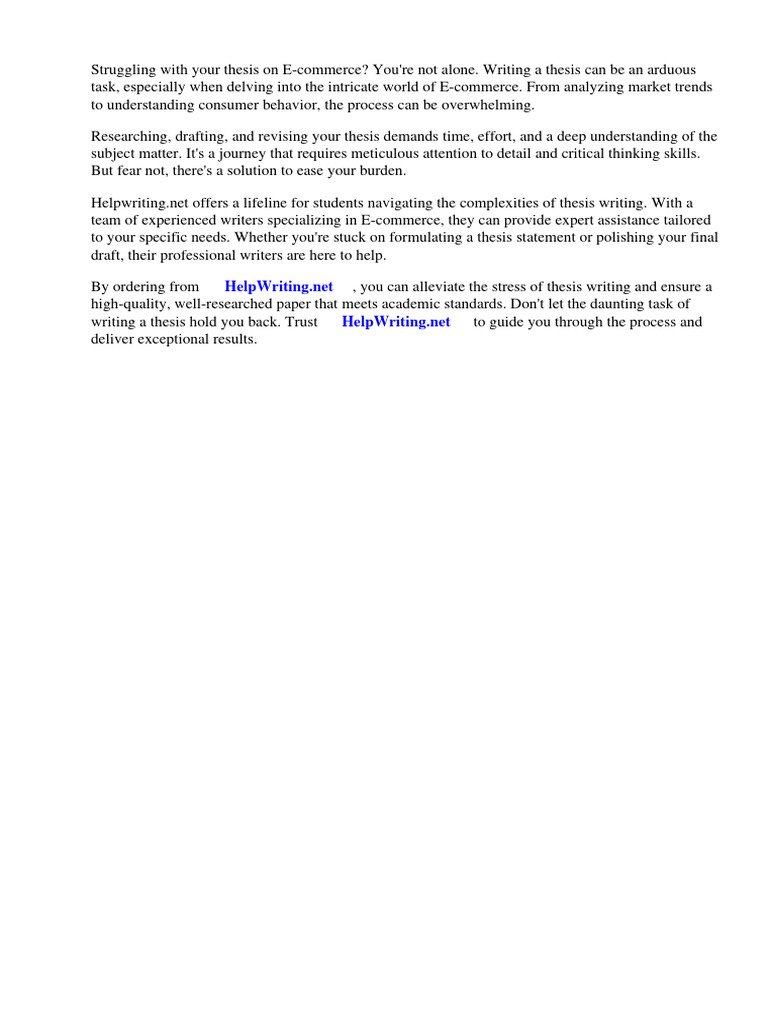 Thesis 1.8 e Commerce | PDF | Internet | E Commerce