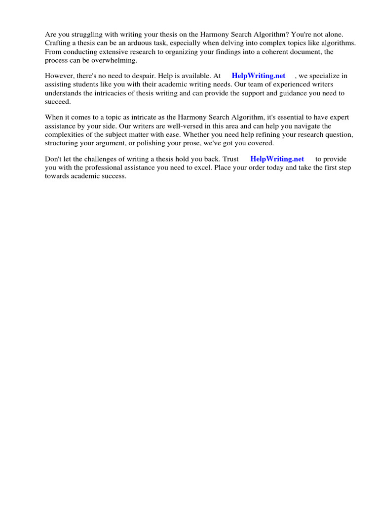 Harmony Search Algorithm Thesis | PDF | Mathematical Optimization | Artificial Intelligence