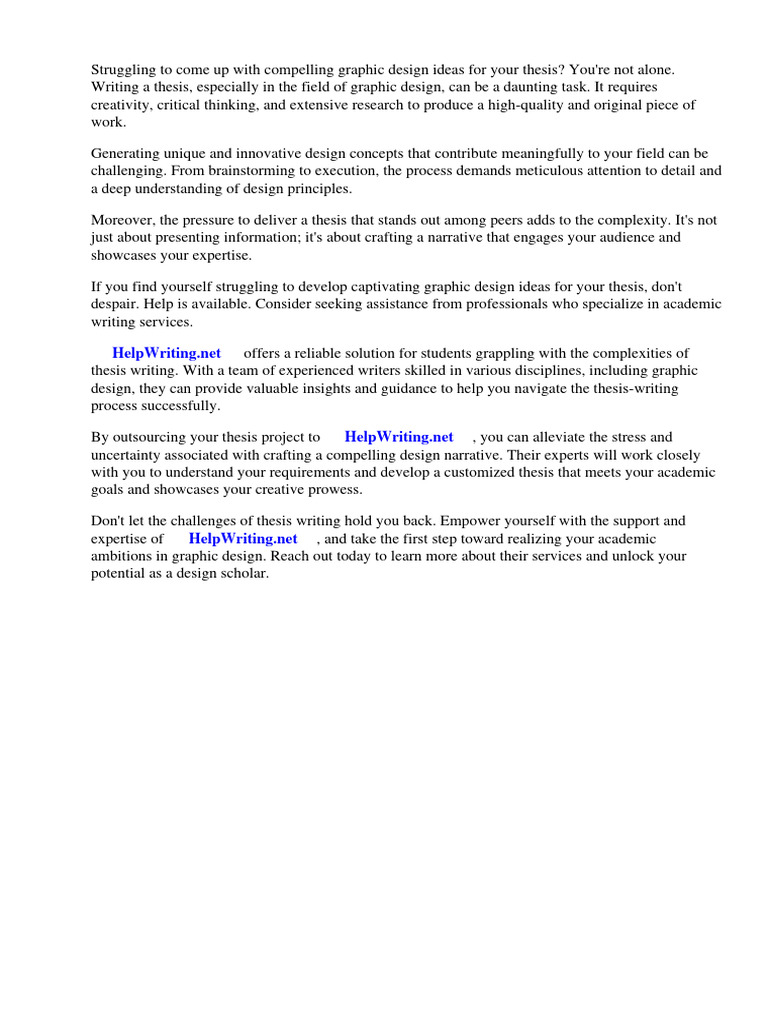Thesis Graphic Design Ideas | PDF | Graphic Design | Expert